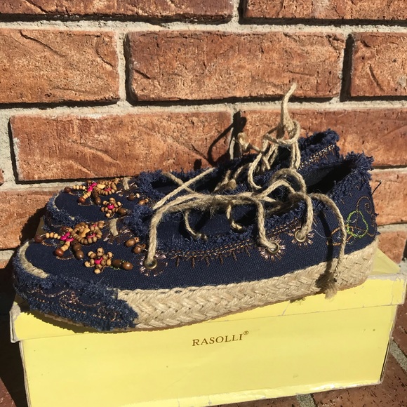 Rasolli | Shoes | Rasolli Canvas Flat Espadrilles Wmn Se 6 698 | Poshmark